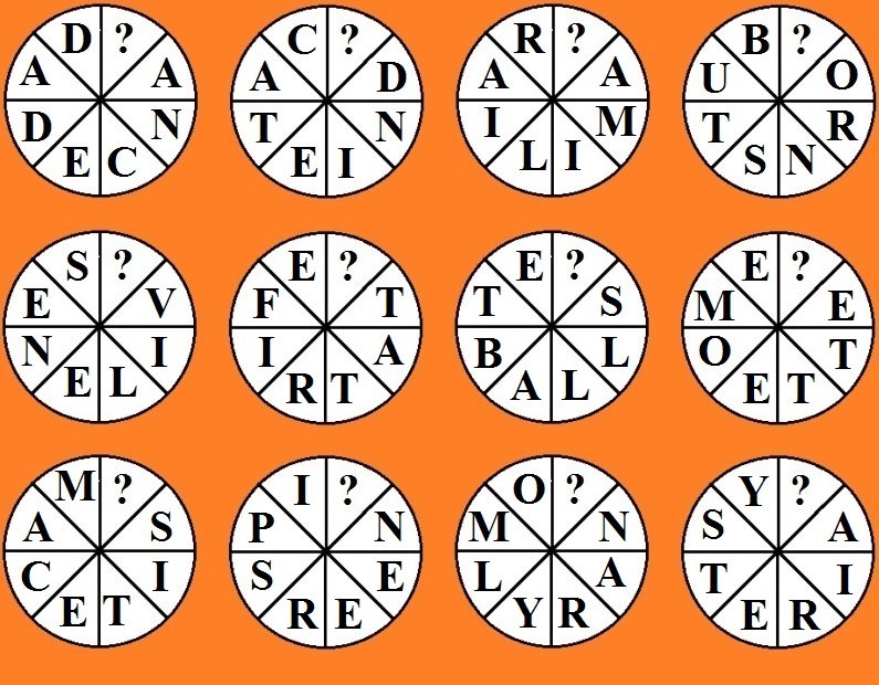 Word Wheels VII Quiz