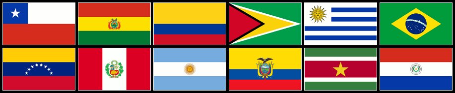 Hide South America's Flags by Capital Quiz