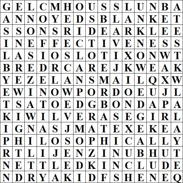 Crossword Blackout! XII Quiz