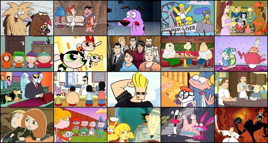 Click a Show, Initially - Animated Shows Quiz