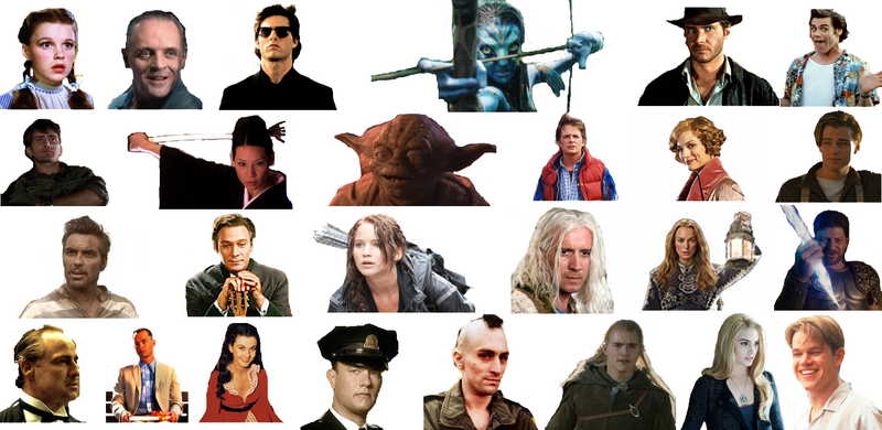 Click the Movie Characters A-Z Quiz - By ceciliacarlid