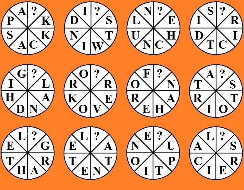 Word Wheels XVII Quiz