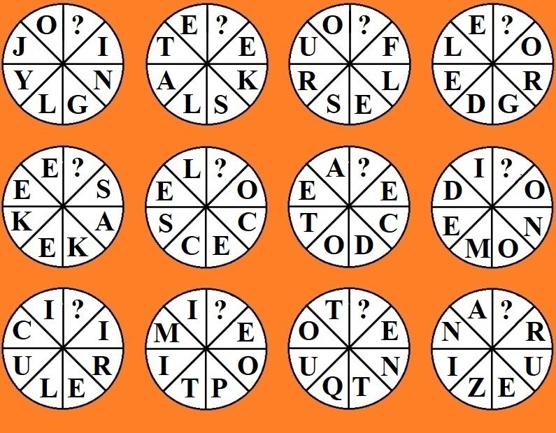 Word Wheels XXI Quiz