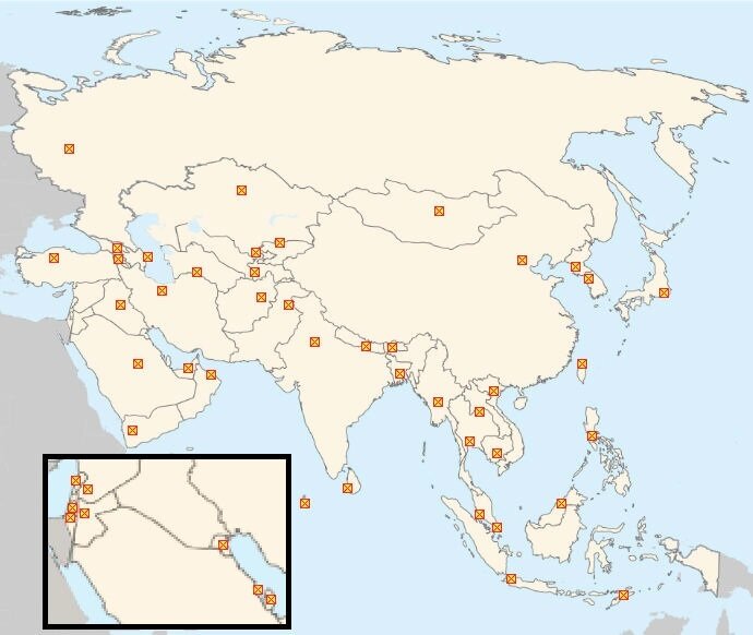 Geographically Closest Asian Capitals: D Quiz