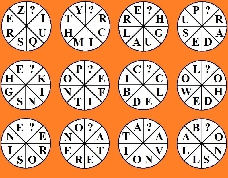 Word Wheels XXII Quiz