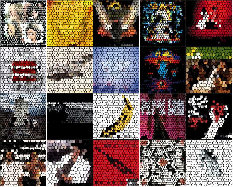 Click the Stained Glass Album Covers Quiz