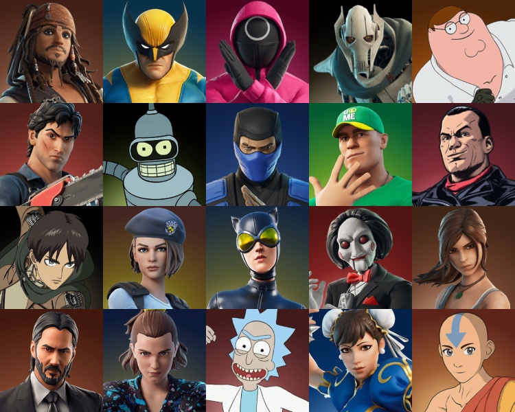 Fortnite Collaborations by Skin Quiz