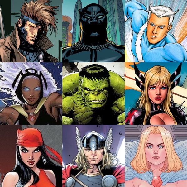 Nine in Time: Marvel Comics Characters II Quiz