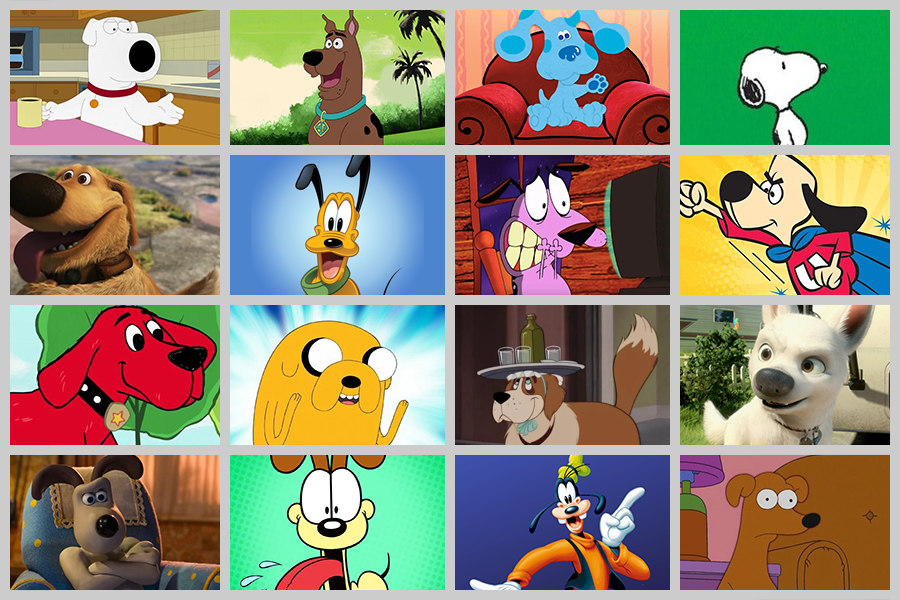 Find the Scrambled Cartoon Dogs Quiz