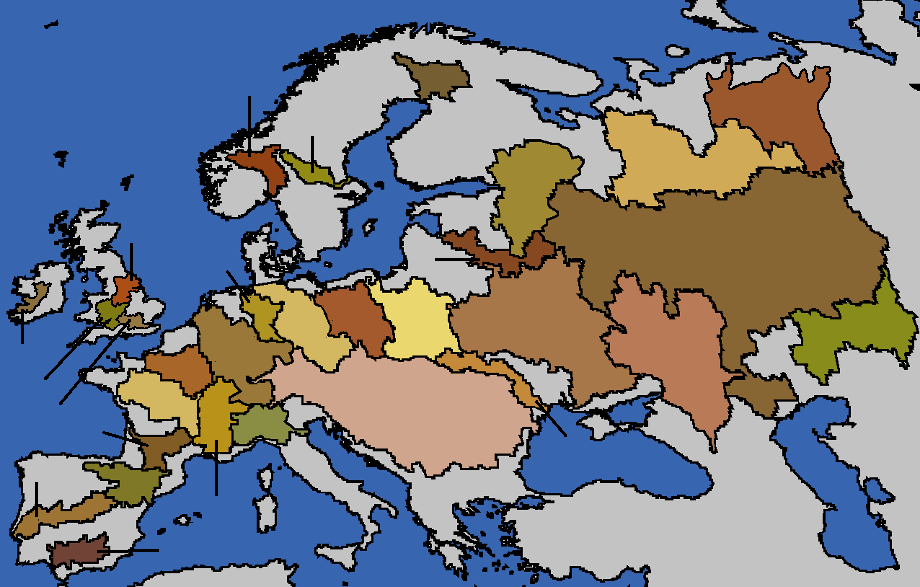 Major Watersheds of Europe Quiz - By Scuadrado