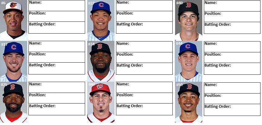 MLB Ultimate Lineups: 2016 Playoff Teams Quiz - By big8dog88