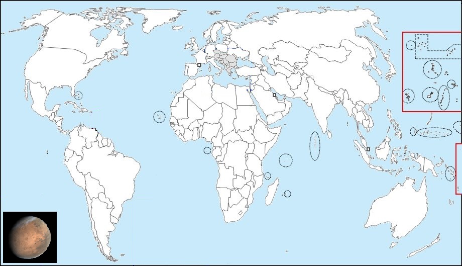 ICAO Regions on the World Map Quiz - By Mike_Walker