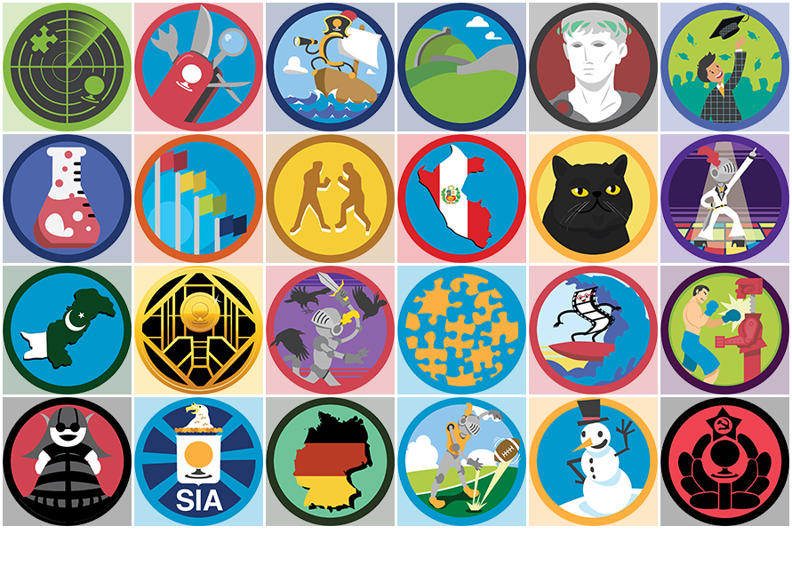 Group Clicking: Badges Quiz - By Barbecue