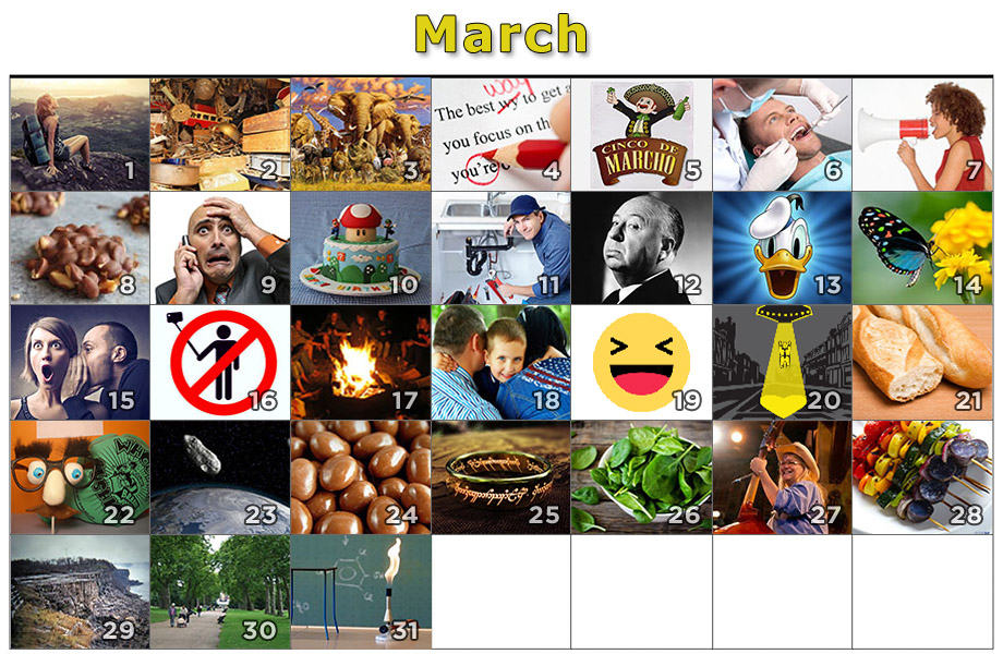 Celebrating Each Day: March Quiz - By kfastic