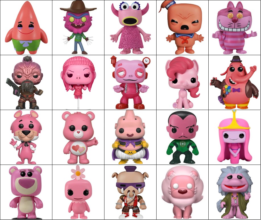 Pink Characters by Funko Pop! Figure Quiz - By rychu_supadude