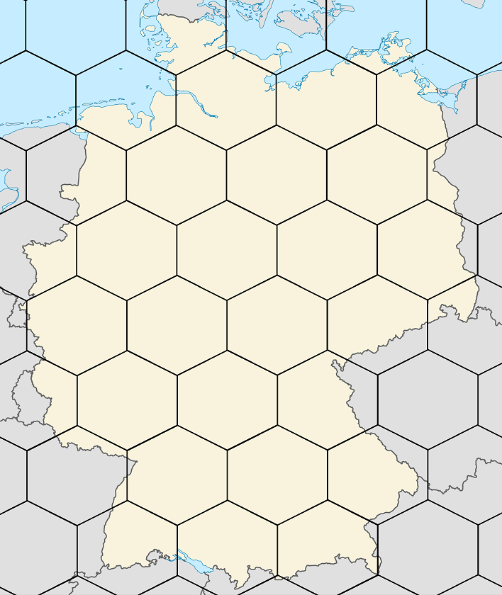 Fill the Hex Map of Germany Quiz - By Acntx