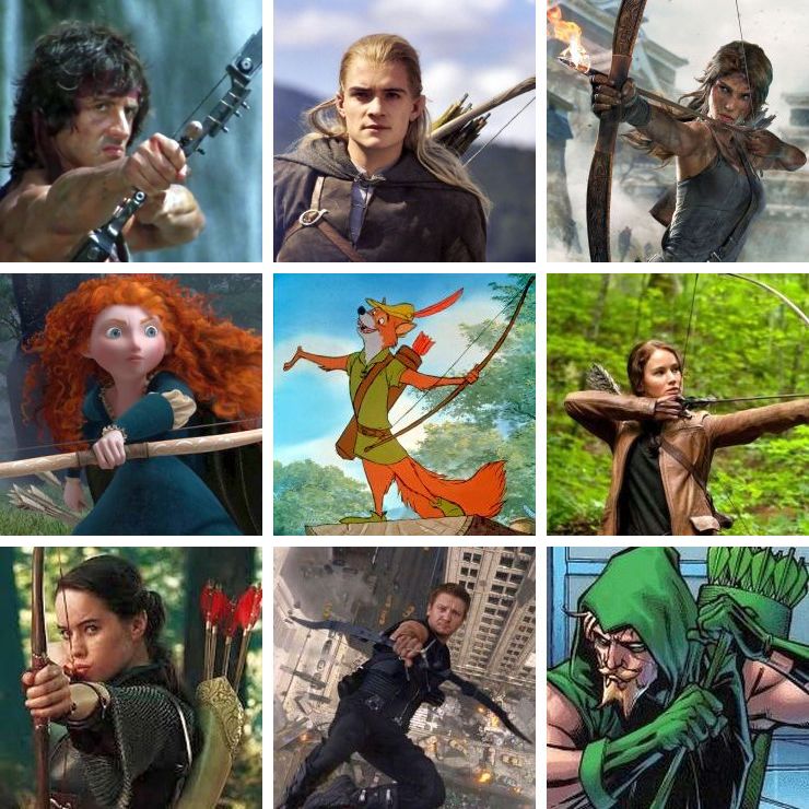 9 Fictional Characters with Arrows Quiz - By Pilgab