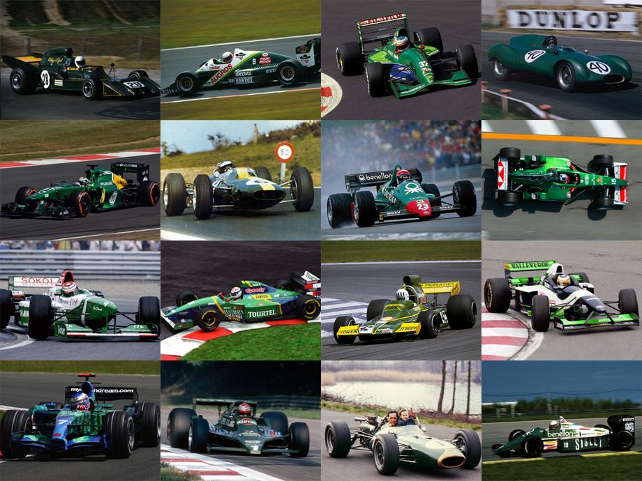 Green Formula One Cars Quiz - By pi314159