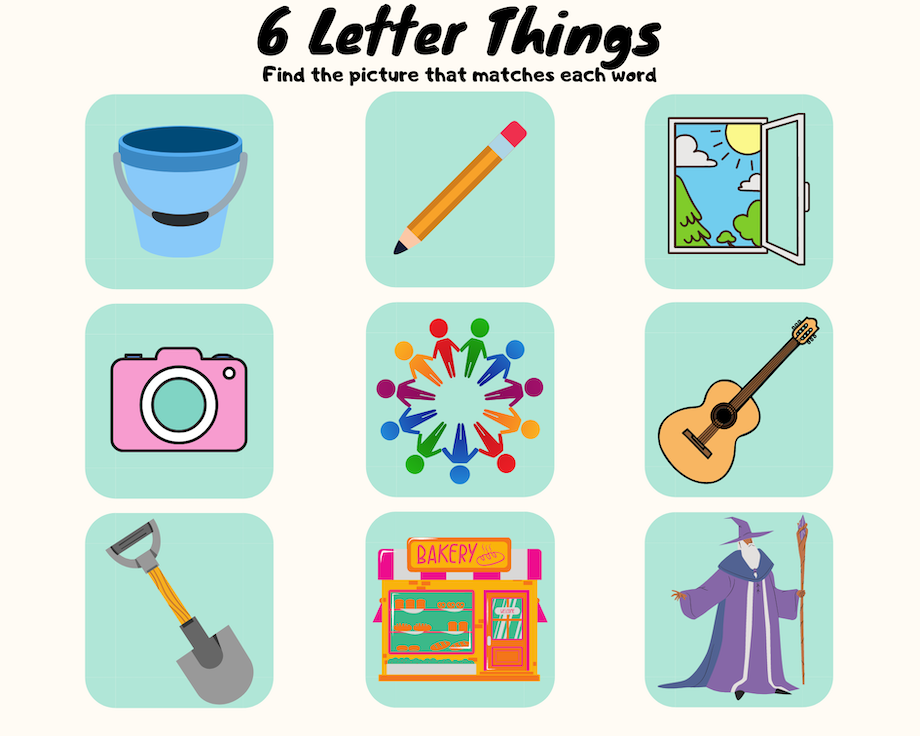 6 Letter Things Quiz - By lruss108