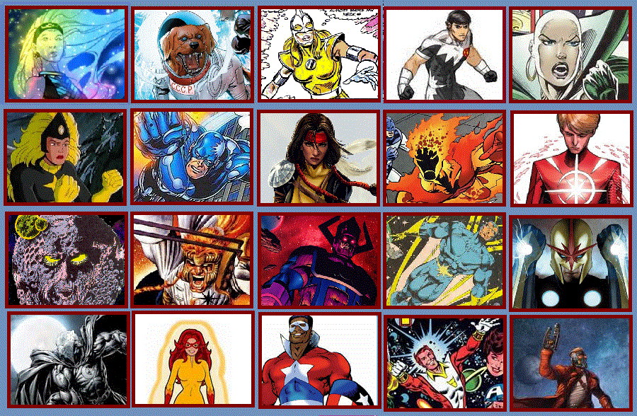 Marvel Characters: Touch the Star Quiz - By bortoluka