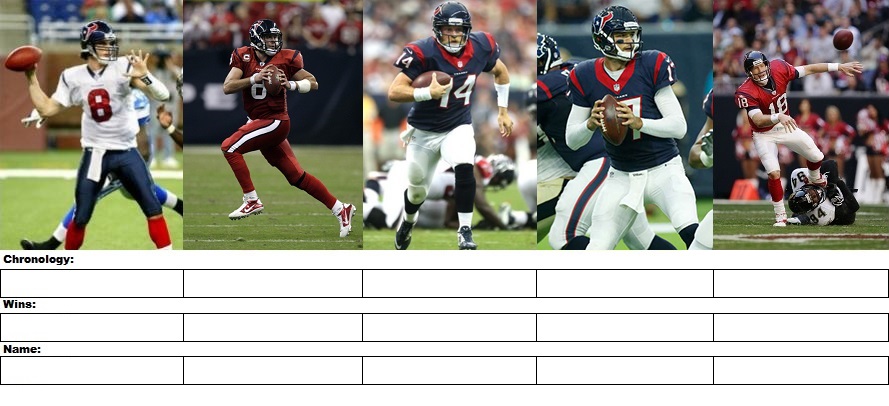 Sort the Houston Texans QBs (Picture Click) v2.0 Quiz - By big8dog88
