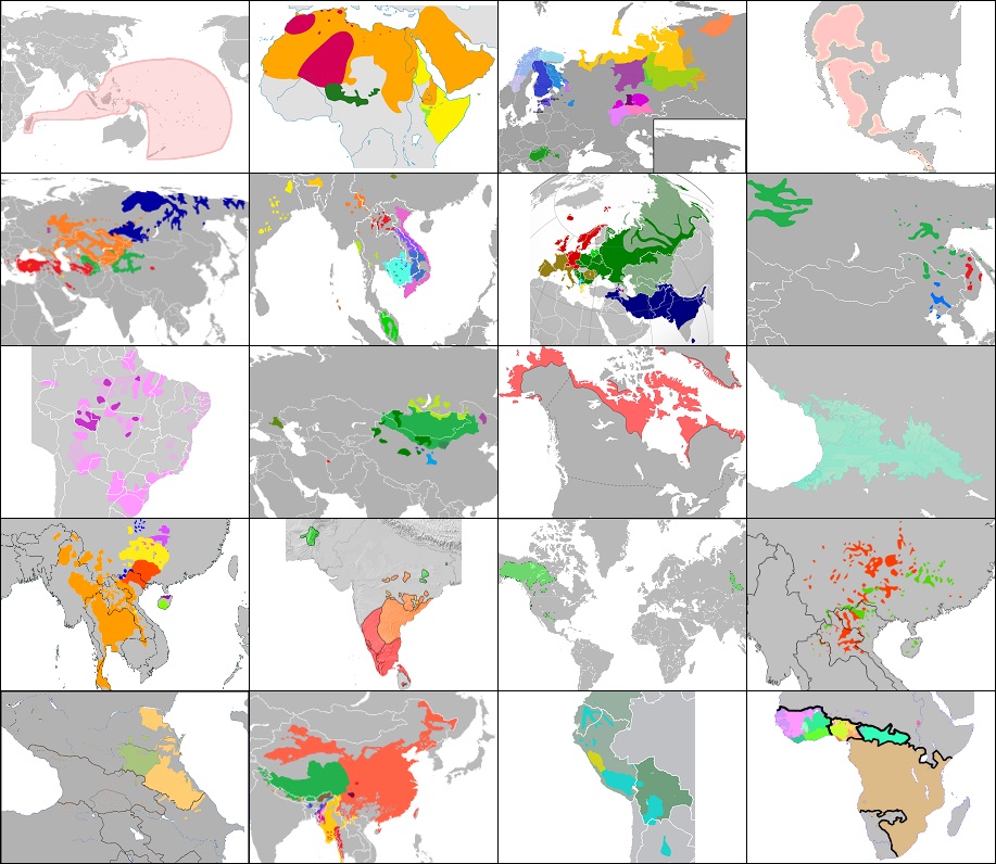 Language Family By Map Quiz - By Scuadrado