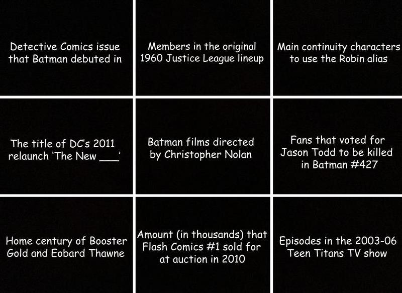 Ascending DC Comics Trivia Quiz - By I-Am-Batman