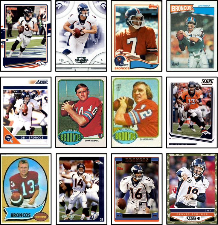 Denver Broncos Quarterback by Trading Card Quiz - By mattk77