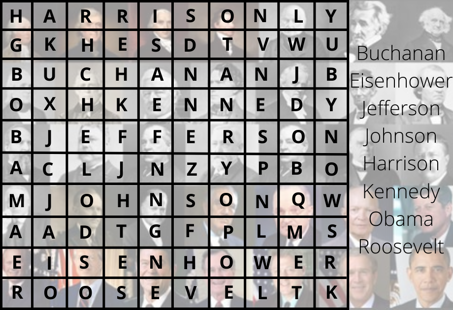 President Obama Word Search