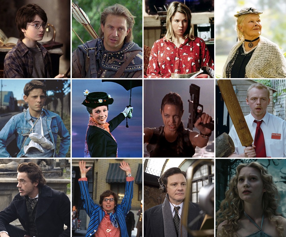 Find the English Movie Characters Quiz - By alvir28