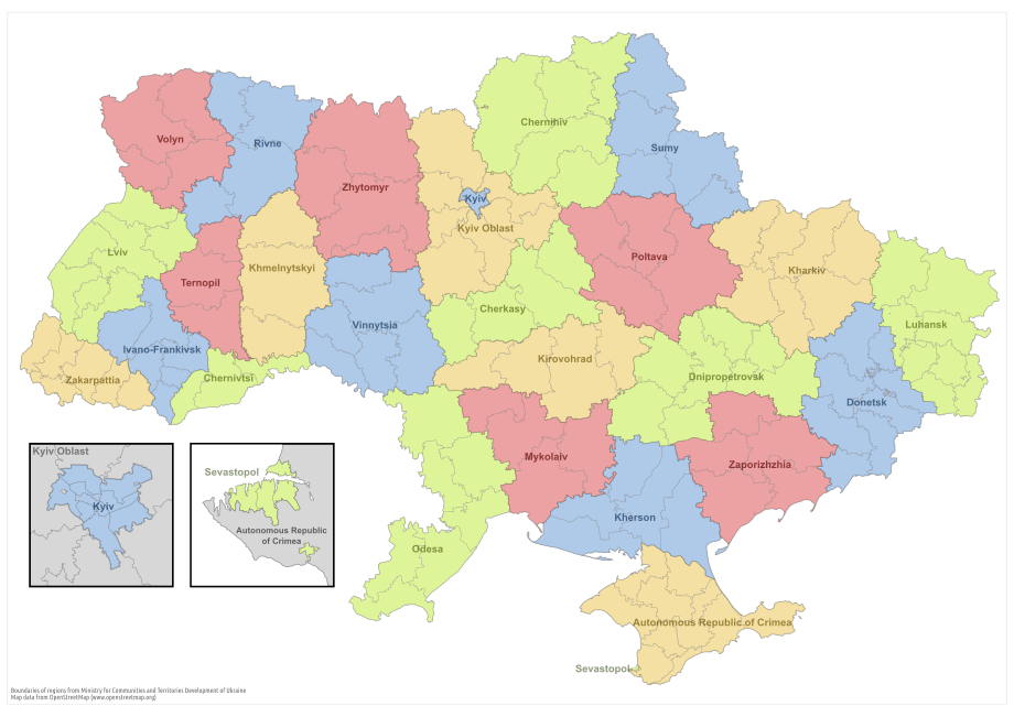 Find the Raions of Ukraine Quiz - By mtsm