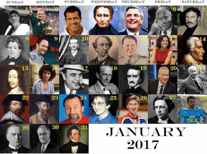 Born in January: GIF Calendar Pick - 2017 Quiz - By big8dog88