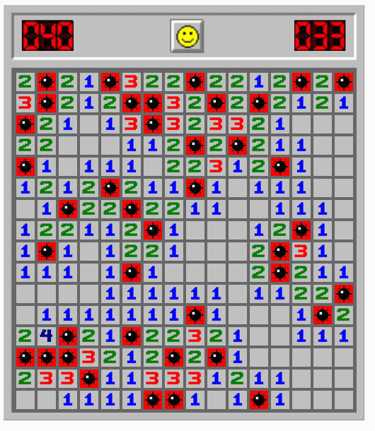 Minesweeper 033 (Intermediate) Quiz - By JoeCoolJRRT