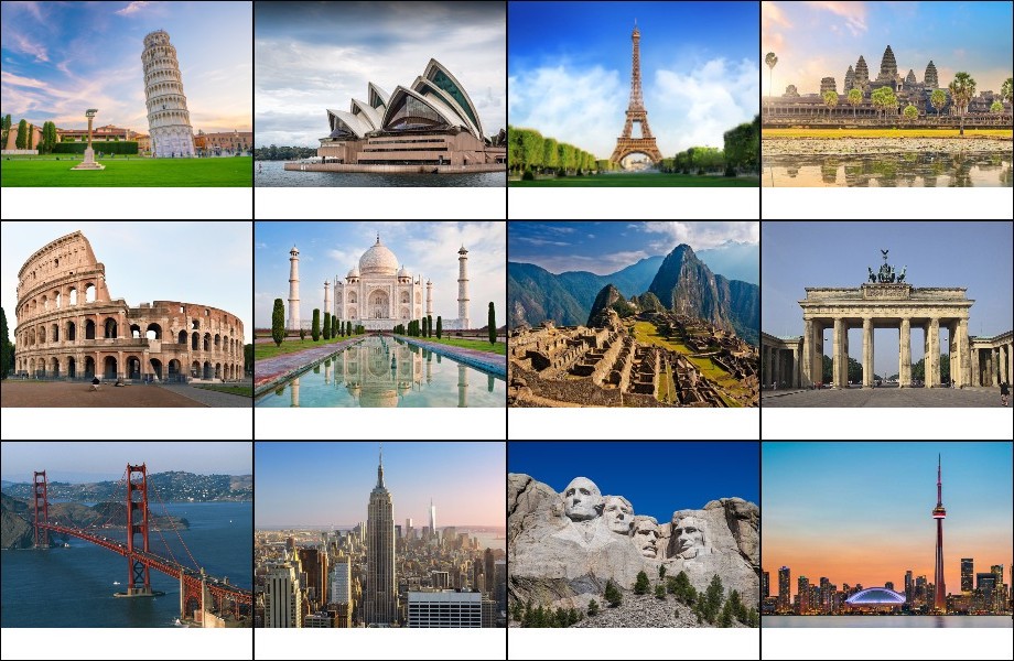 Alphabetical Landmarks Quiz - By jackaronson23