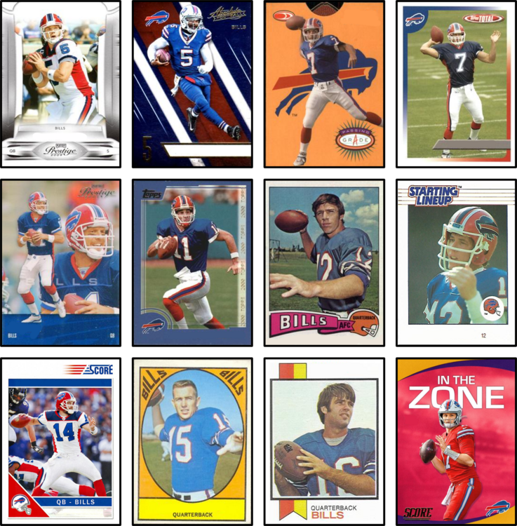 Buffalo Bills Quarterback by Trading Card Quiz - By mattk77