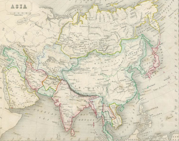 Label the Asian map from 1846 Quiz - By lexmith