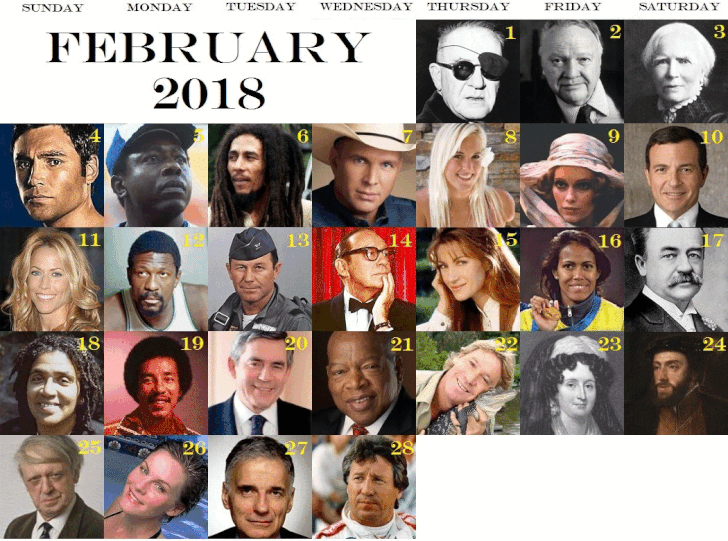 Born in February: GIF Calendar Pick - 2018 Quiz - By big8dog88