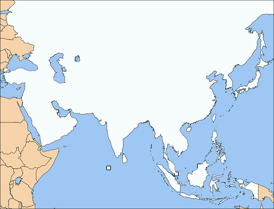 Capital Clicking: Asia - No Outlines Minefield Quiz - By Barbecue