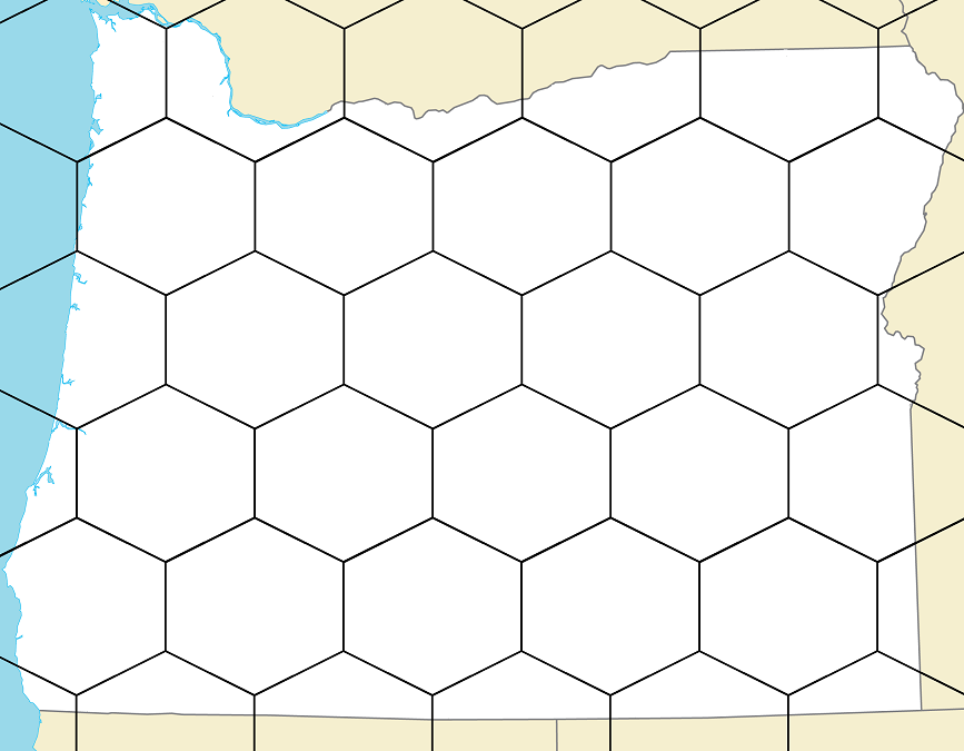 Fill the Hex Map of Oregon Quiz - By Acntx