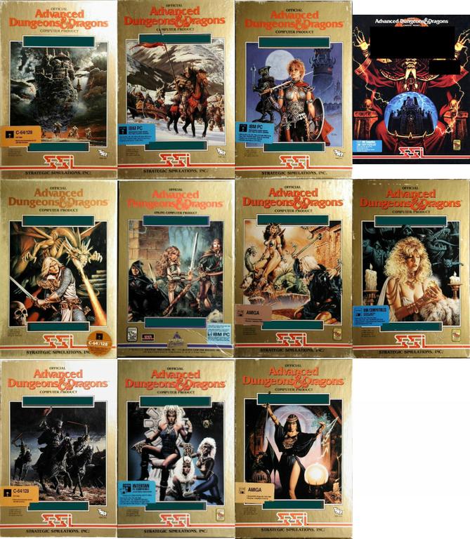 TSR D&D gold box fantasy games by cover Quiz - By philly_phan