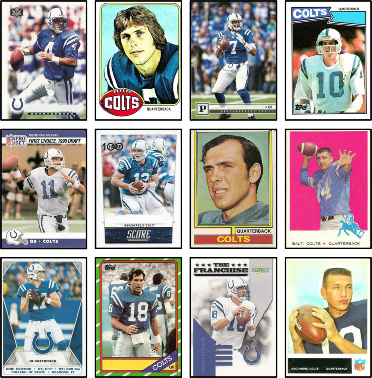 Indianapolis Colts Quarterback by Trading Card Quiz - By mattk77