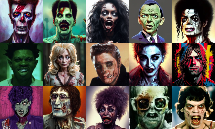 Singers Turned Zombies Quiz - By khake43
