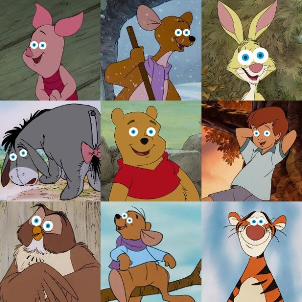 Spongebob's Eyes on Winnie The Pooh Characters Quiz - By jackfrog10