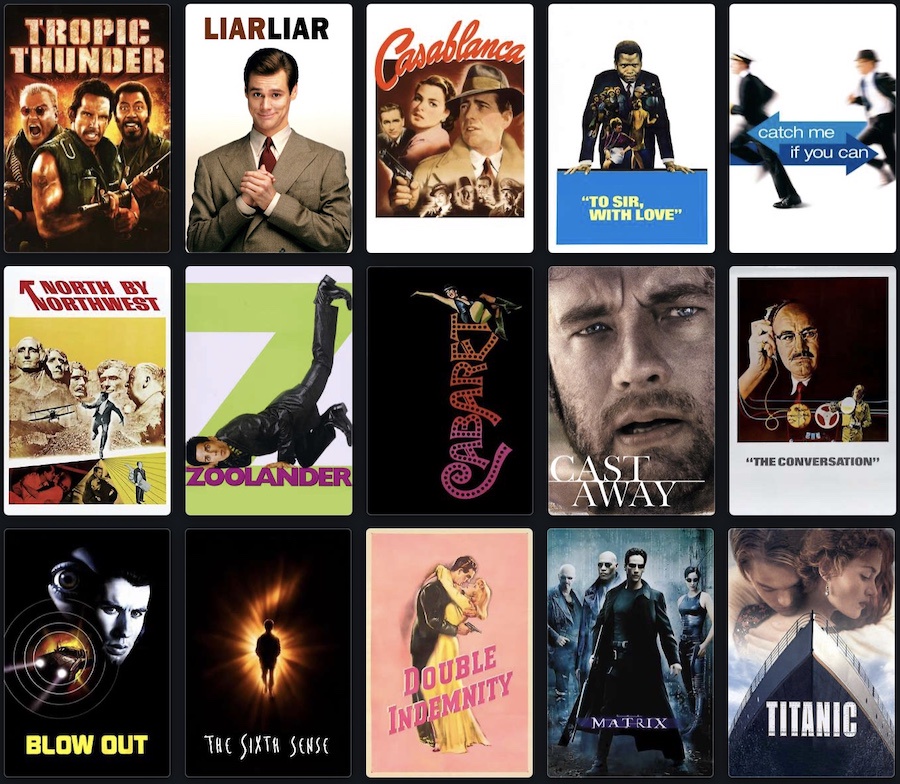 Pick That Starring Role's Movie! II Quiz - By MSUKent