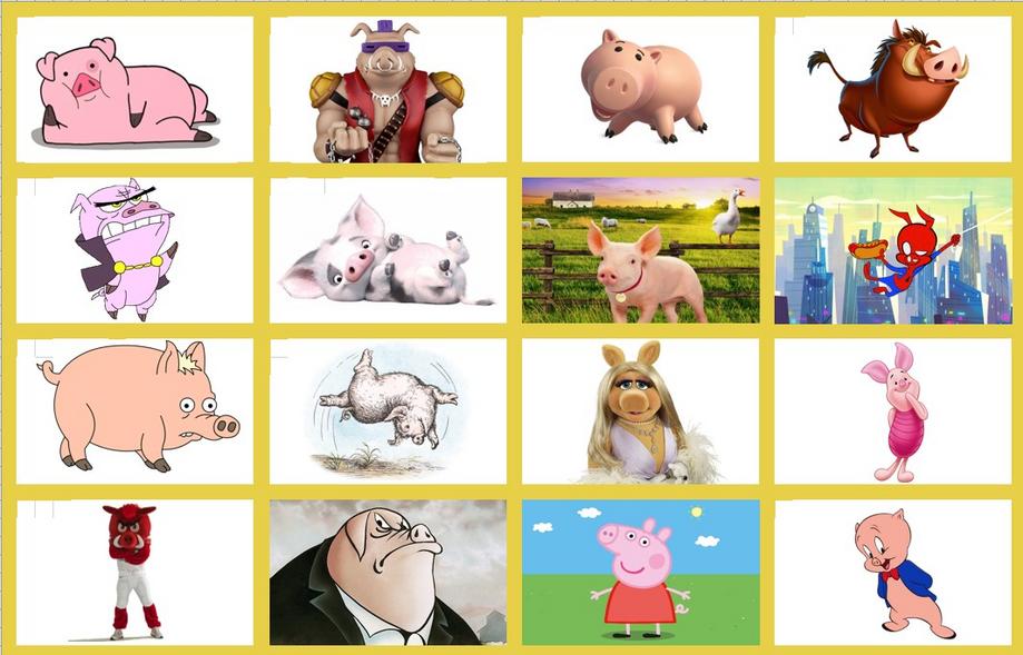 Fictional Pigs Quiz - By mucciniale