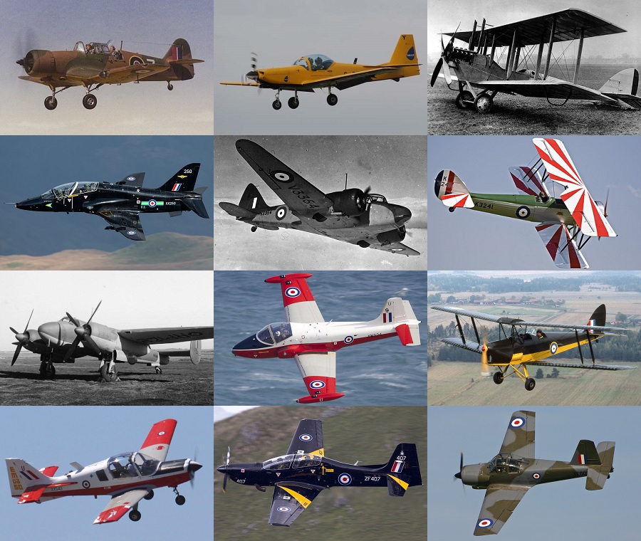 Find the British Trainer Planes Quiz - By alvir28
