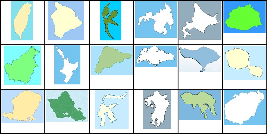 Pacific Ocean Islands from Outlines #1 Quiz - By archieblok