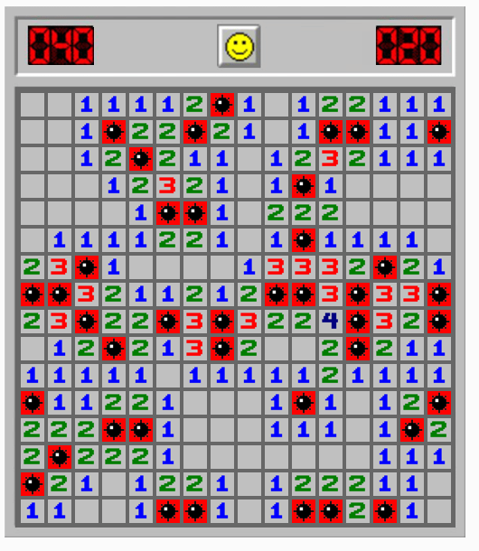 Minesweeper 020 (Intermediate) Quiz - By JoeCoolJRRT