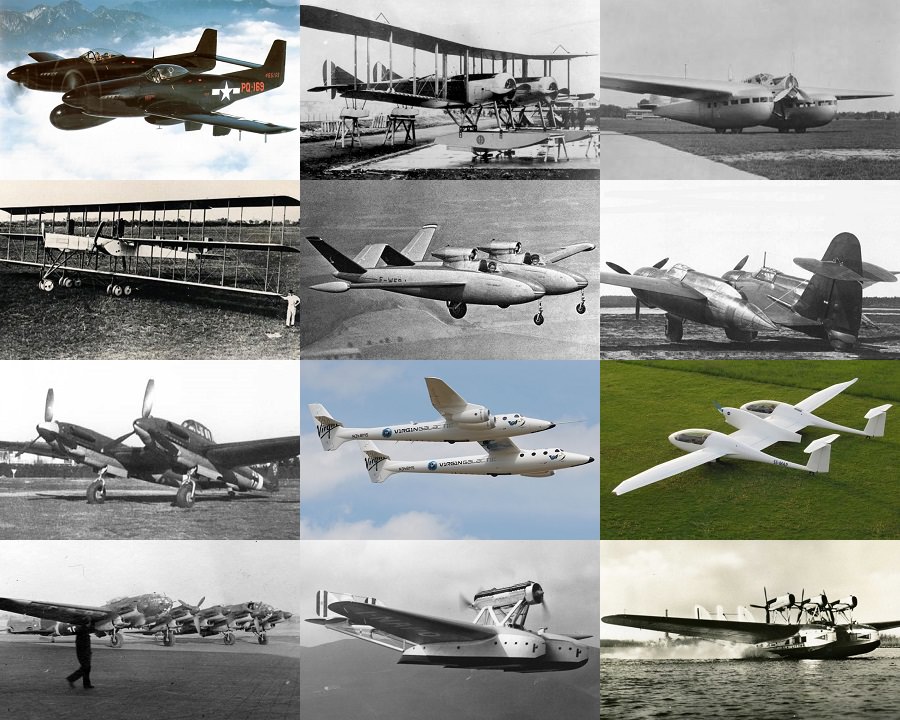 Click a Twin-fuselage Airplane Quiz - By alvir28