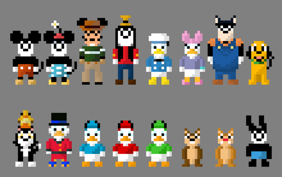 Disney Pixel Characters (picture click) Quiz - By gingerlover